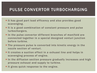 Advanced in turbocharging | PPTX
