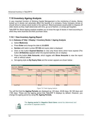 Advanced inventory in tally erp 9 | PDF