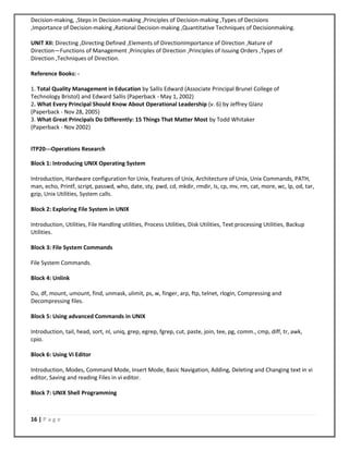 MGU SYLLABUS MANUAL-Advance diploma in computer applications | DOCX ...