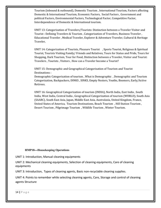 Advance diploma in hotel management | PDF