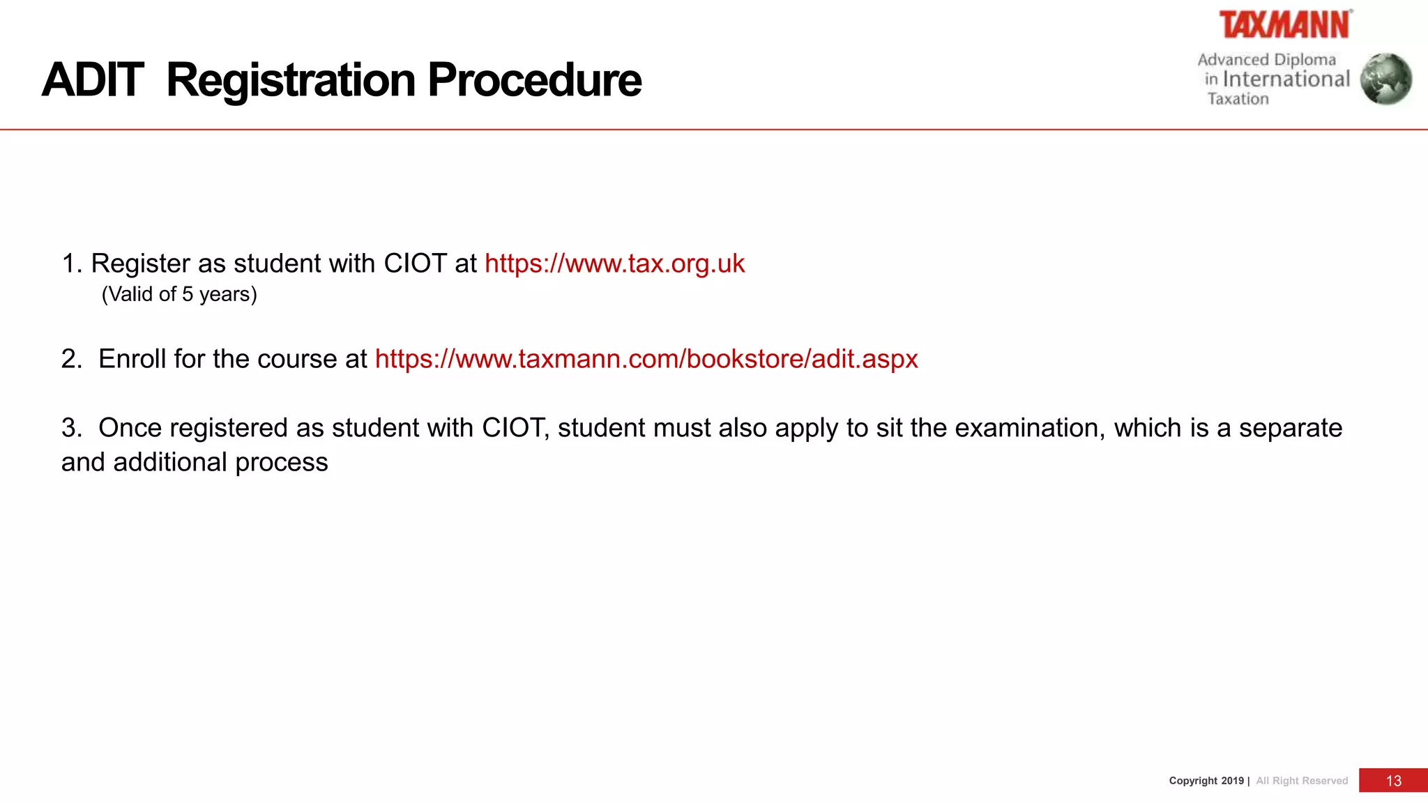 ADIT Course - Advance Diploma in International Taxation | PPTX