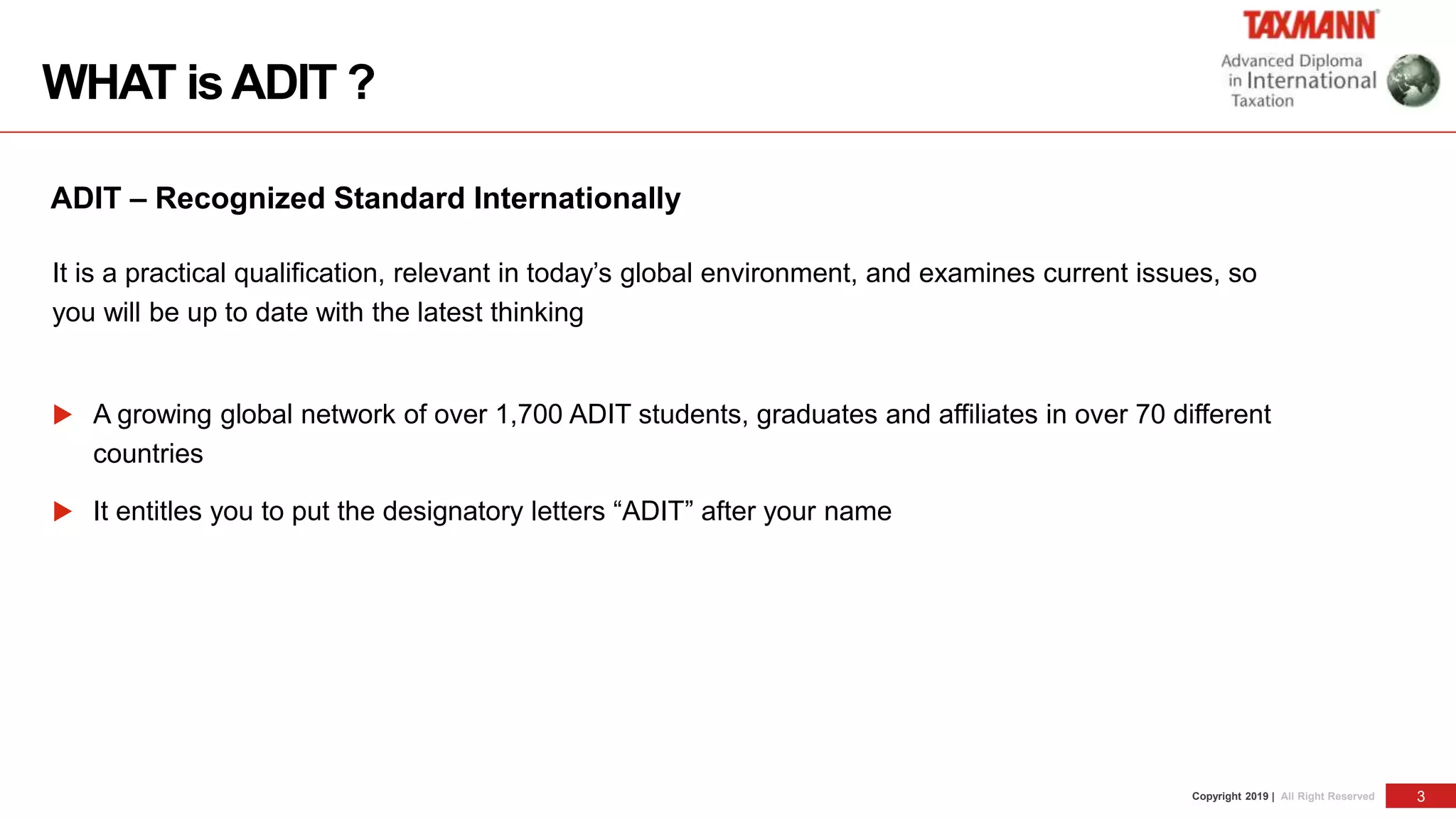 ADIT Course - Advance Diploma in International Taxation | PPTX