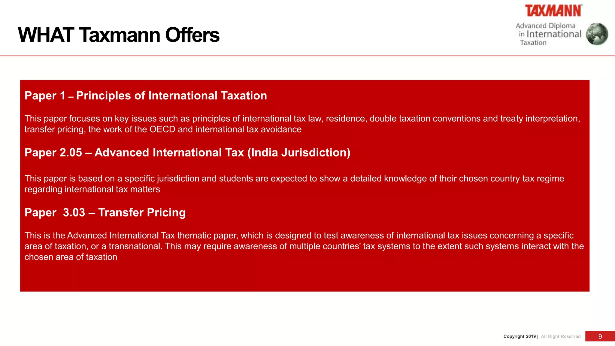 ADIT Course - Advance Diploma in International Taxation | PPTX