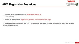 ADIT Course - Advance Diploma in International Taxation | PPTX