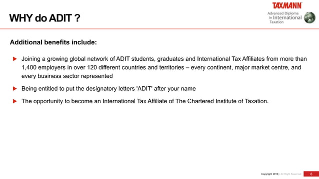 ADIT Course - Advance Diploma in International Taxation | PPTX