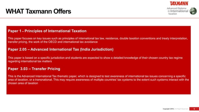 ADIT Course - Advance Diploma in International Taxation | PPTX