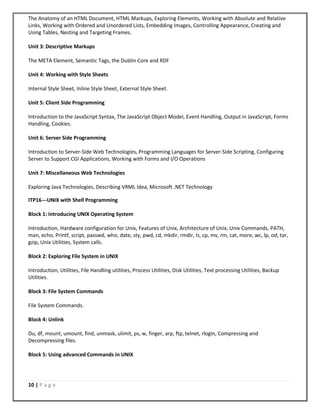 Advance diploma in it | PDF