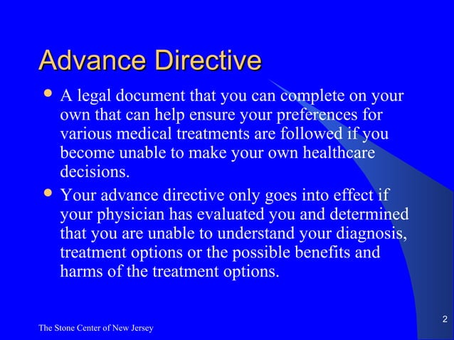 Advance Directive 2017 | PPT