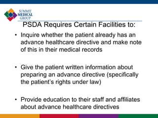 Start the Discussion: The Importance of Advance Directives | PPT