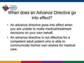 Start the Discussion: The Importance of Advance Directives | PPT
