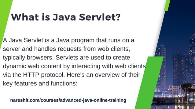 Introduction to Java Servlets - Naresh IT | PPT
