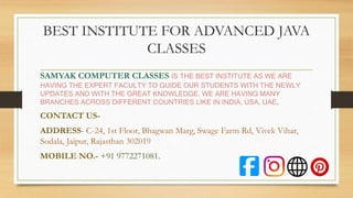 ADVANCED JAVA CLASSES - Jaipur | PPT