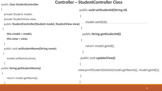 MODEL VIEW CONTROLLER(MVC) ARCHITECTURE IN JAVA | PDF