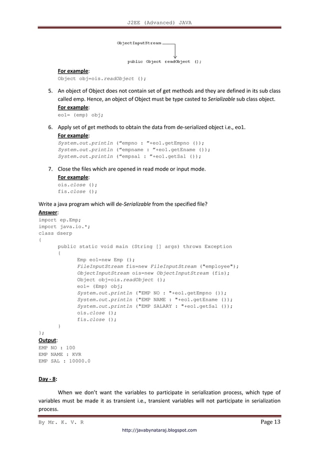 Advanced java jee material by KV Rao sir