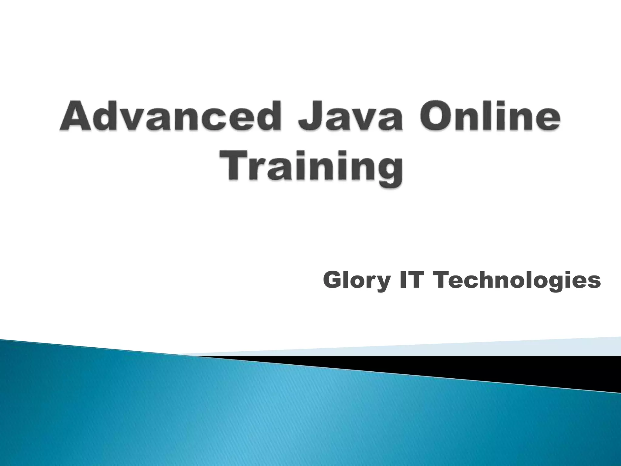 Advanced java online training | PPT