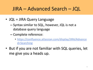 Advanced JIRA and Confluence | PPT