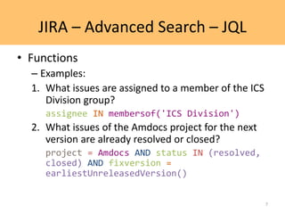 Advanced JIRA and Confluence | PPT