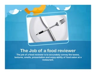 How to Write a Food Review | PDF