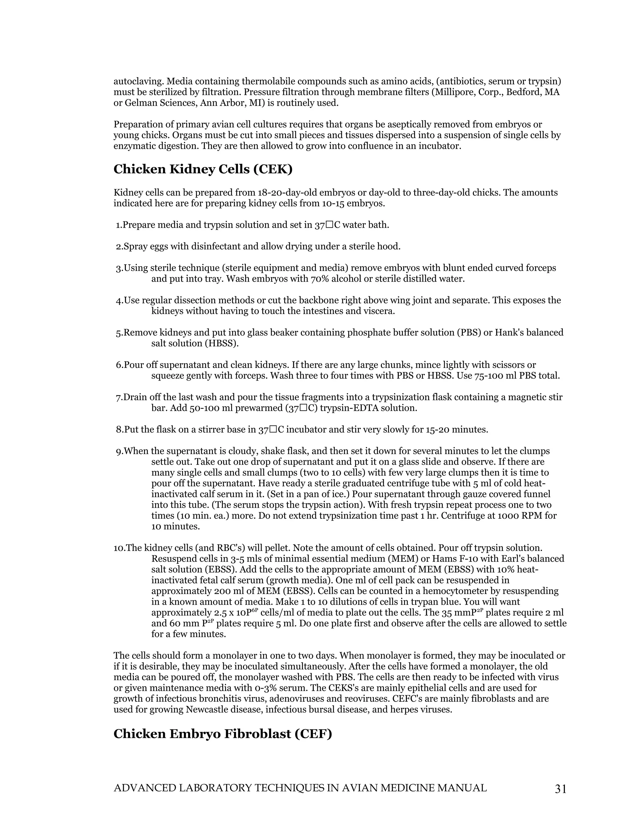 Advanced Laboratory Techniques in Poultry Disease Diagnosis | DOC