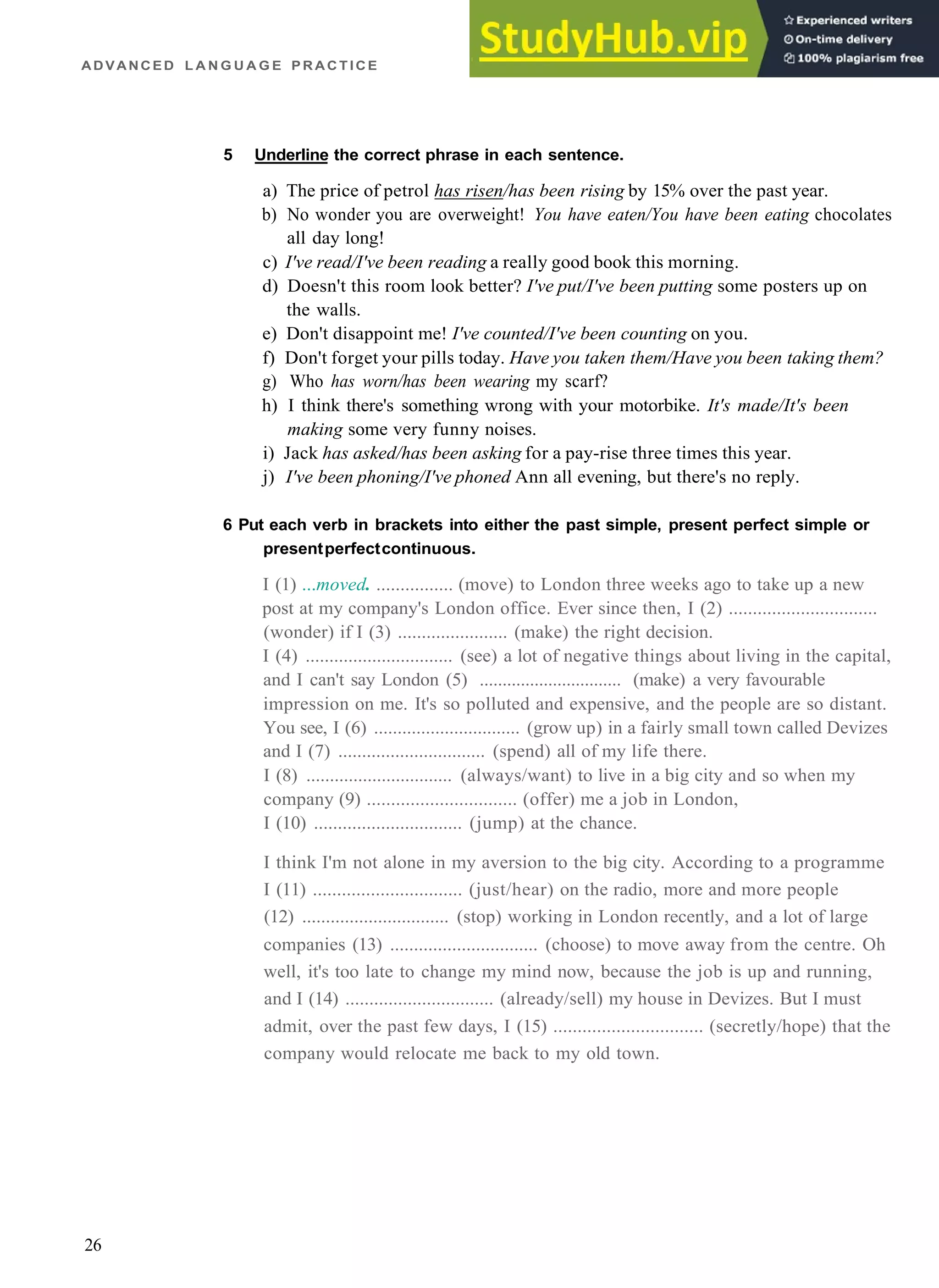 Advanced Language Practice - Michael Vince | PDF