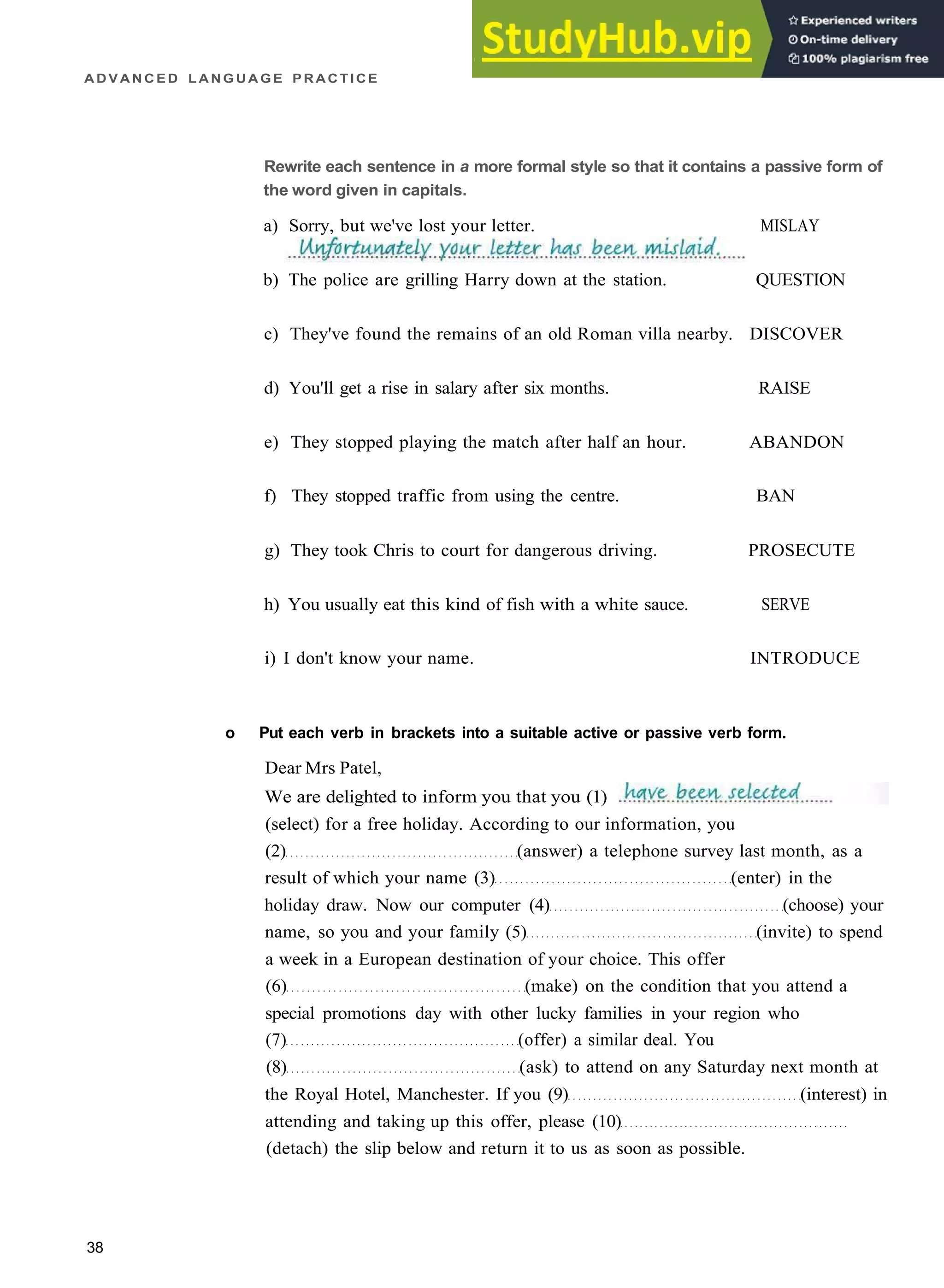 Advanced Language Practice - Michael Vince | PDF