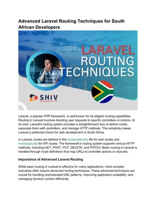 Advanced Laravel Routing Techniques - Complete PDF Guide | PDF | Computing | Technology & Computing