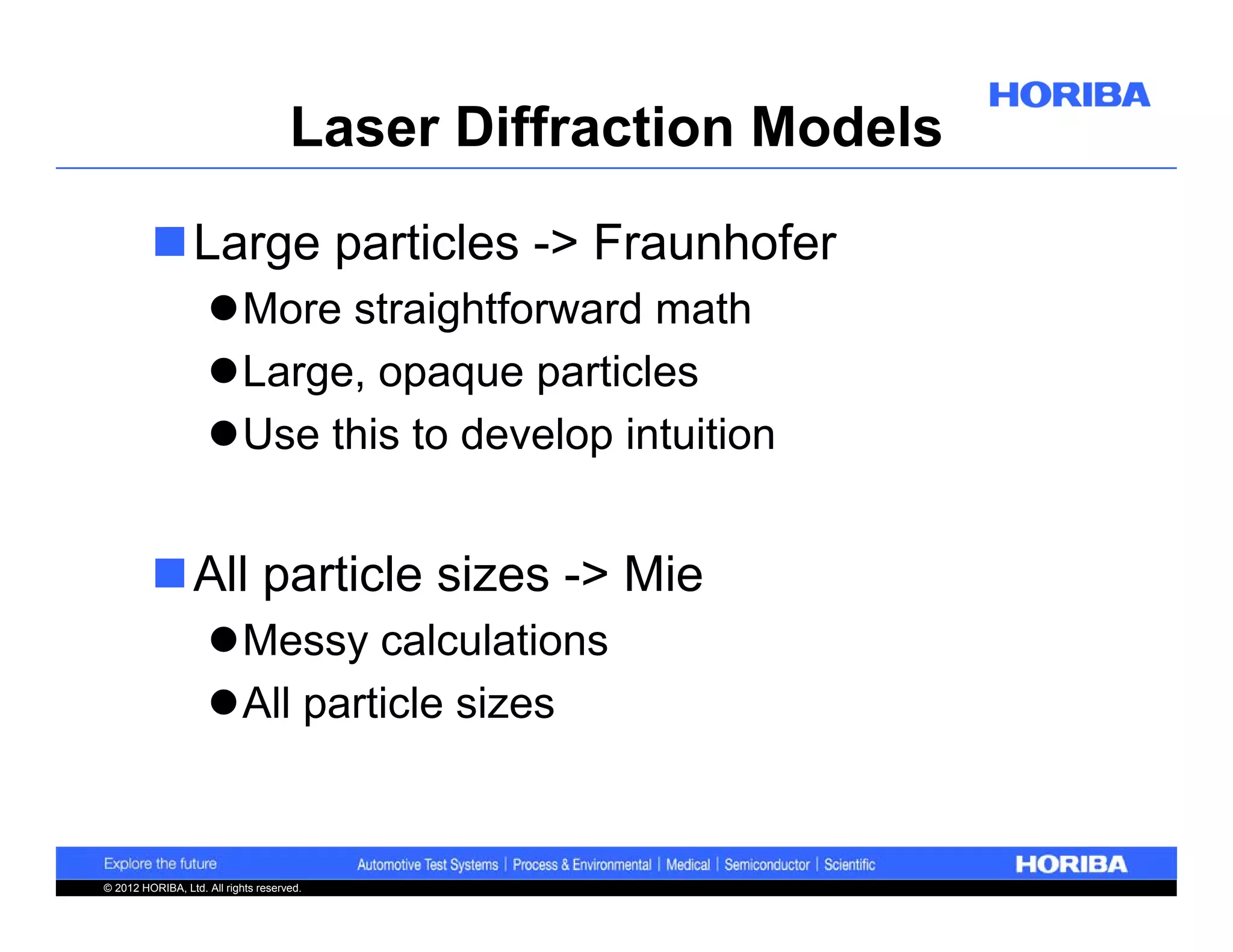 Advanced Laser Diffraction Theory | PDF | Physics | Science