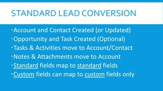 Salesforce: Advanced Lead Conversion Using Process Builder | PPT