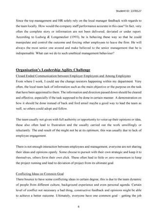 Advanced Leadership - Personal Reflective | PDF