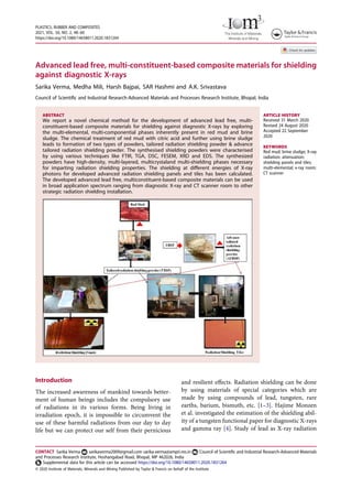 Advanced lead free multi constituent based composite materials for ...