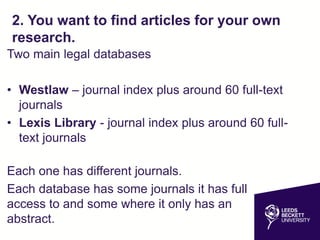 Legal research skills: Advanced | PPTX | Search | Internet