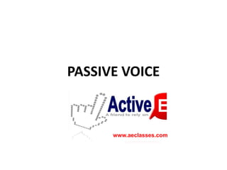 Advanced lesson 18 passive voice | PPTX