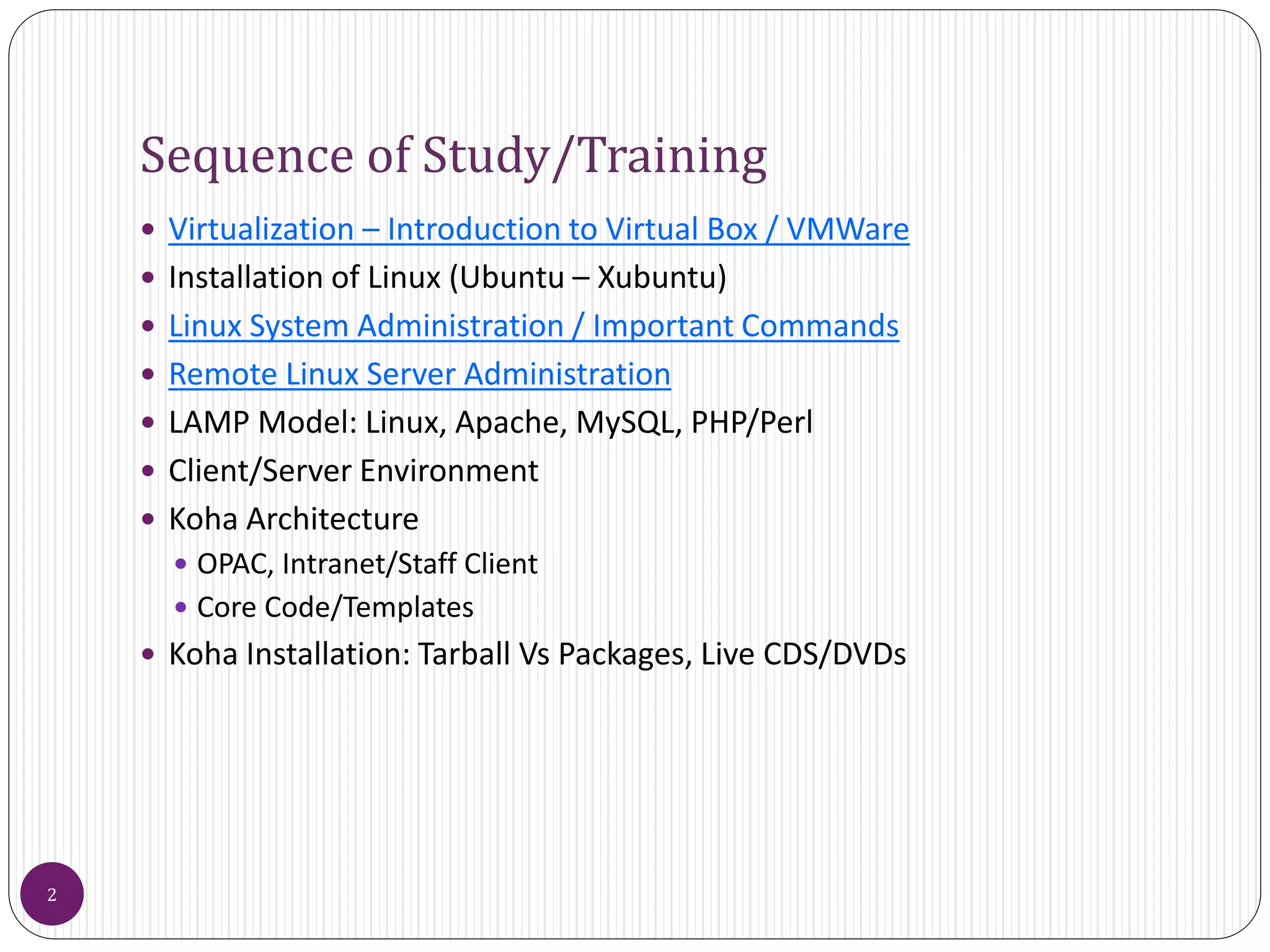 Advanced Level Training on Koha / TLS (ToT) | PPTX