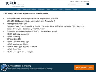 Advanced Link 16 Training | PPTX