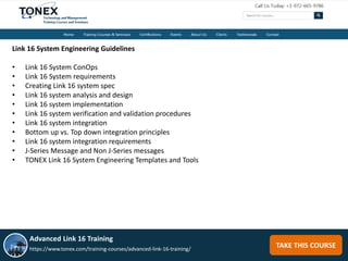 Advanced Link 16 Training | PPTX