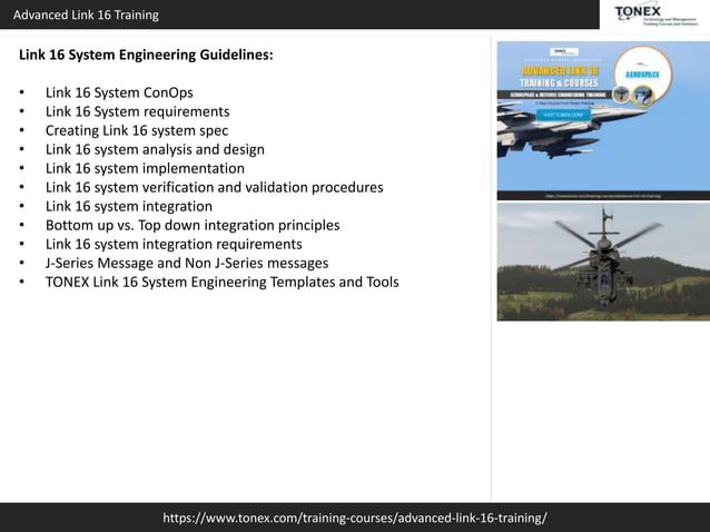 Advanced Link 16 Training : Tonex Training | PPTX