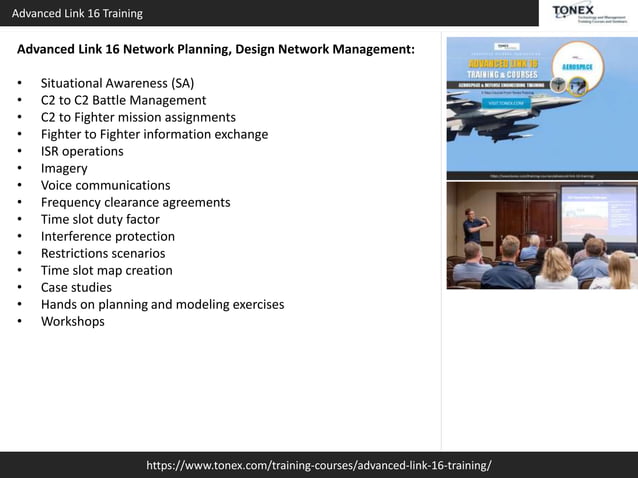 Advanced Link 16 Training : Tonex Training | PPTX