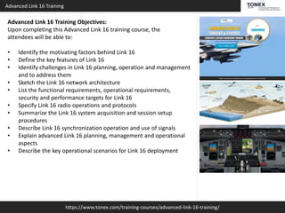 Advanced Link 16 Training : Tonex Training | PPTX