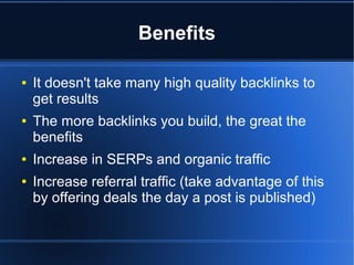 Advanced link building part 3 | PPT