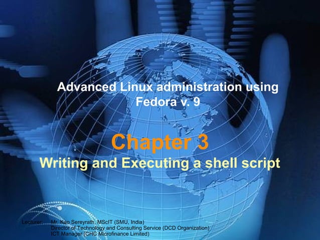 Advanced linux chapter ix-shell script | PPT