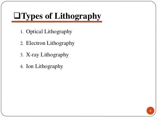 Advanced lithography techniques
