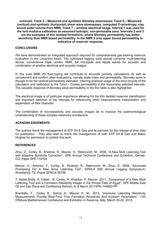 Advanced logging evaluation gas reservoir of Levantine basin | PDF