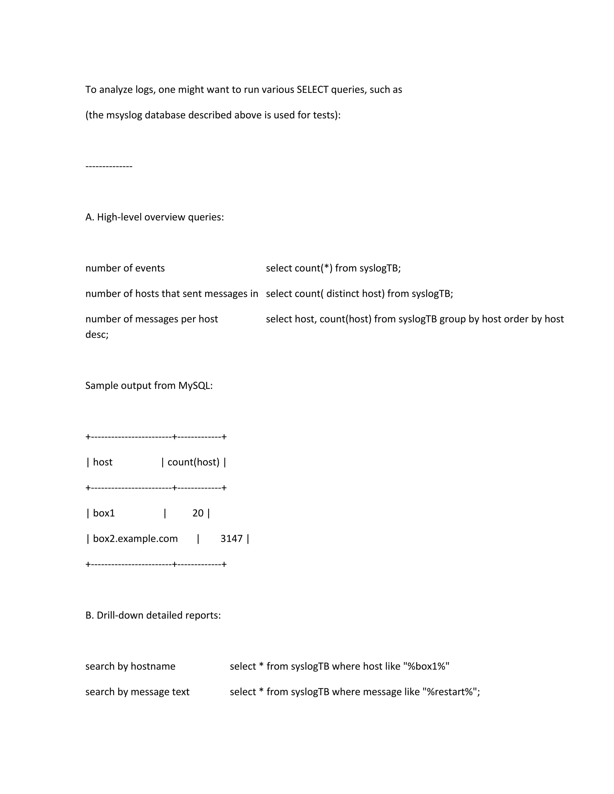 Advanced Log Processing | DOCX