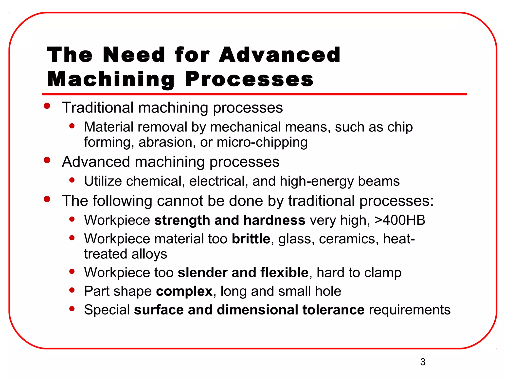 Advanced Machining Processes | PPT