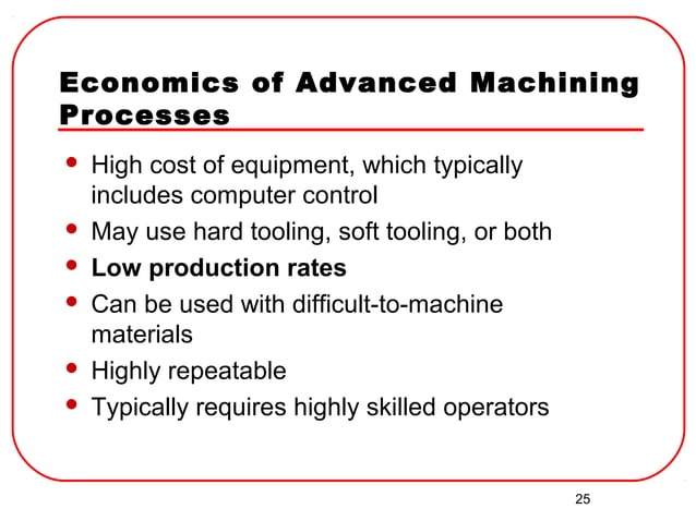 Advanced Machining Processes | PPT