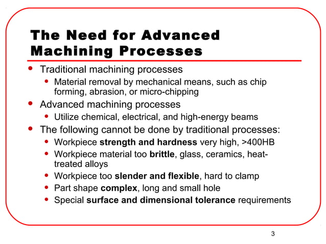 Advanced Machining Processes | PPT