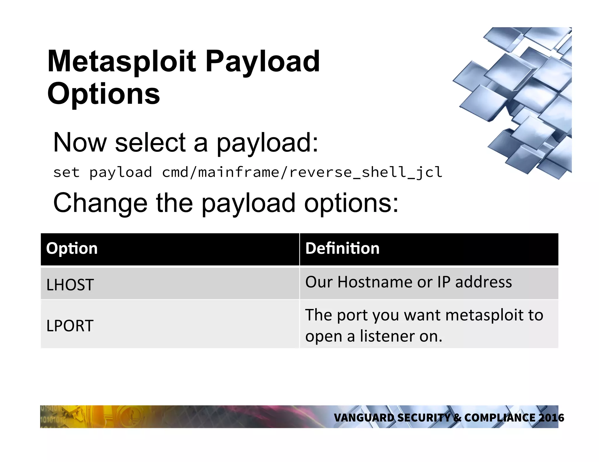 Advanced mainframe hacking | PPT