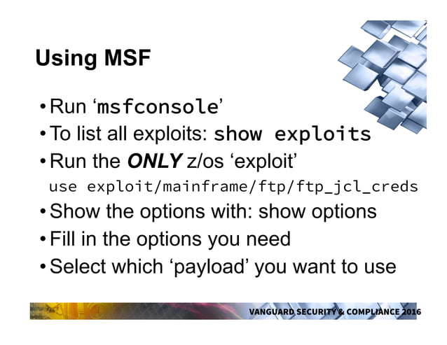 Advanced mainframe hacking | PPT