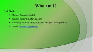 Advanced Malware Analysis Training Session 2 - Botnet Analysis Part 1 | PPT