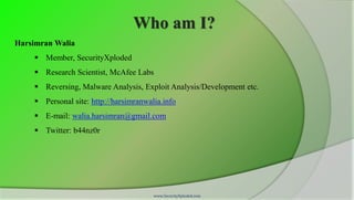 Advanced Malware Analysis Training Session 5 - Reversing Automation | PPTX | Programming ...